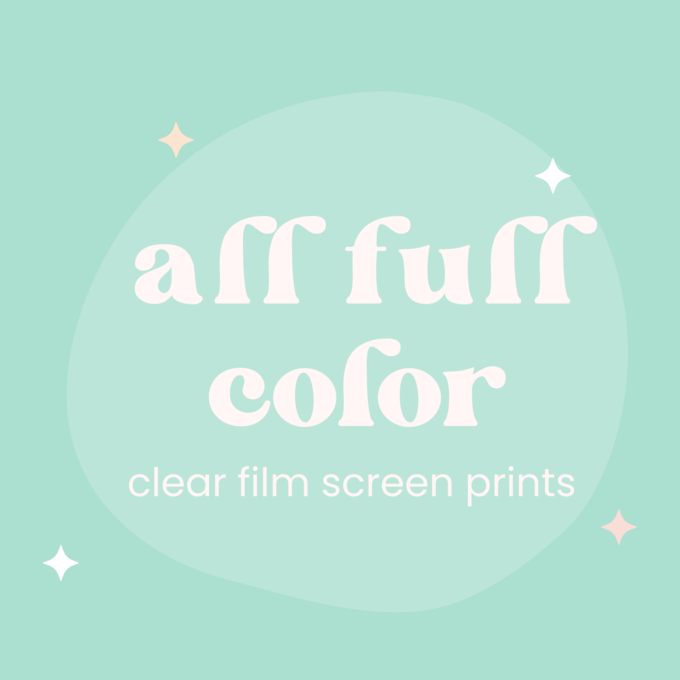 All full color - Clear Film screen prints – So Darling Screen Prints