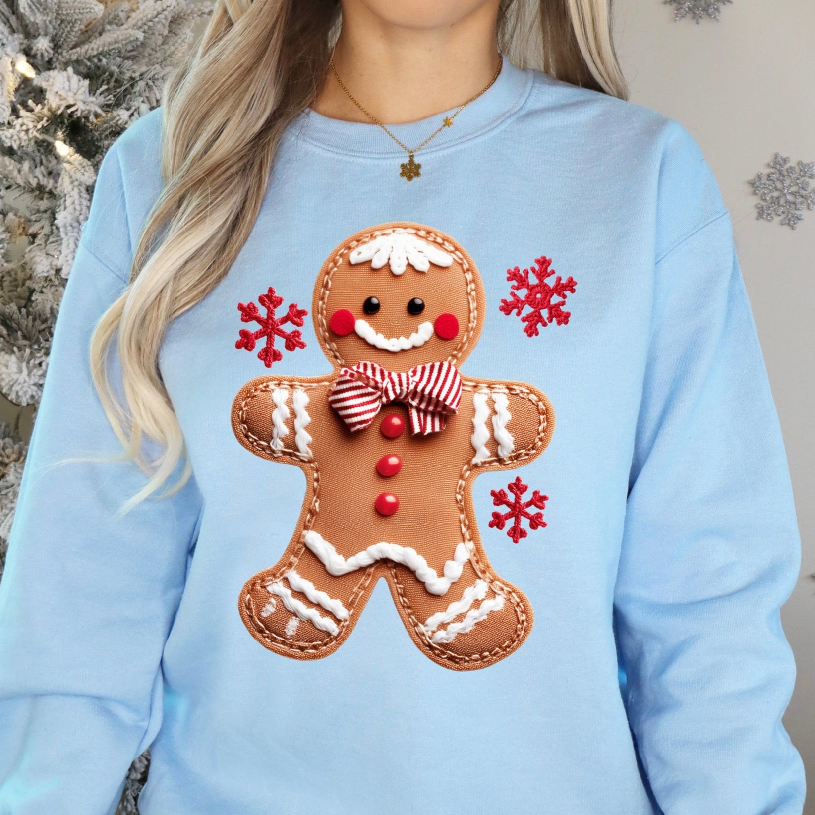 faux fabric gingerbread man clear film screen print – So Darling Screen ...